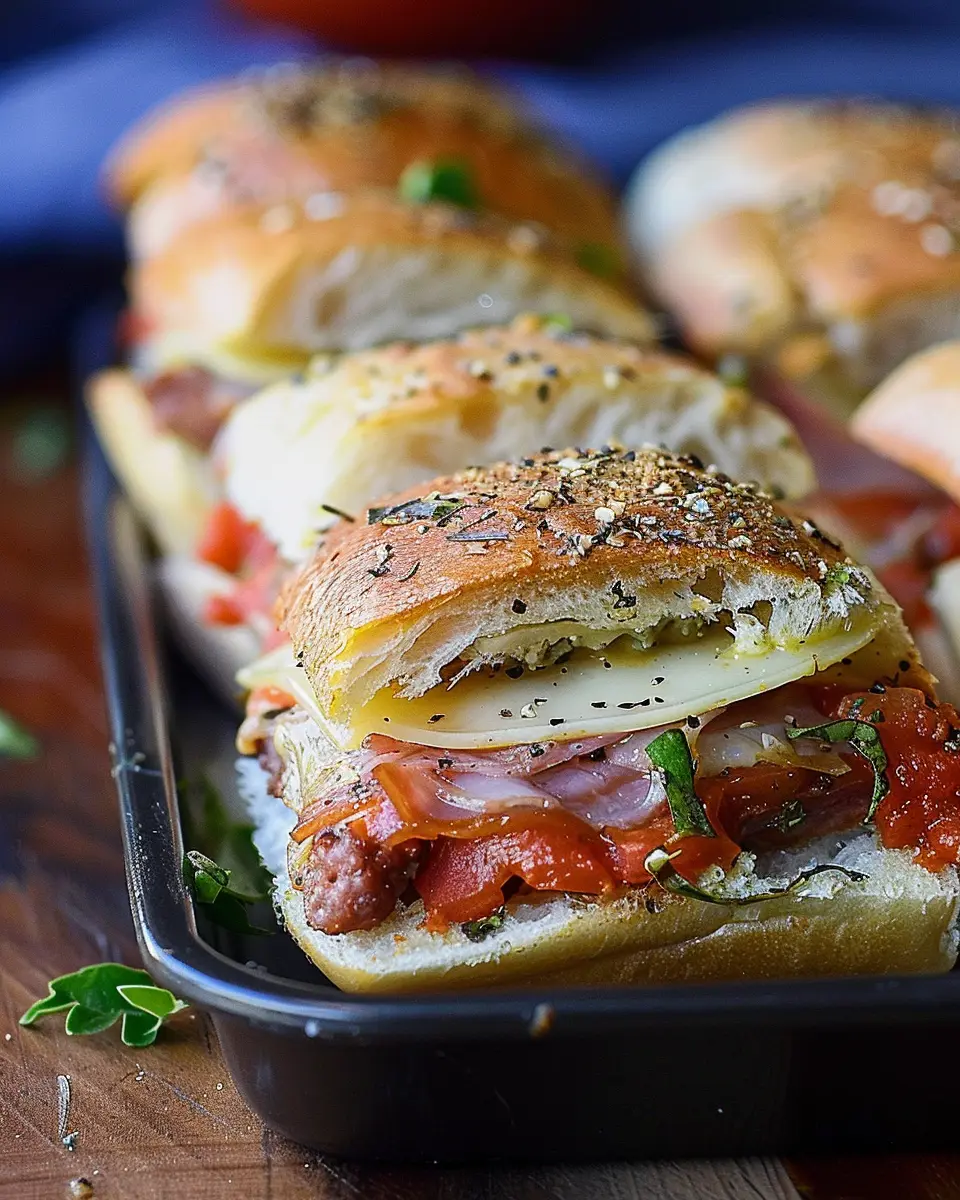 hot italian sub sliders