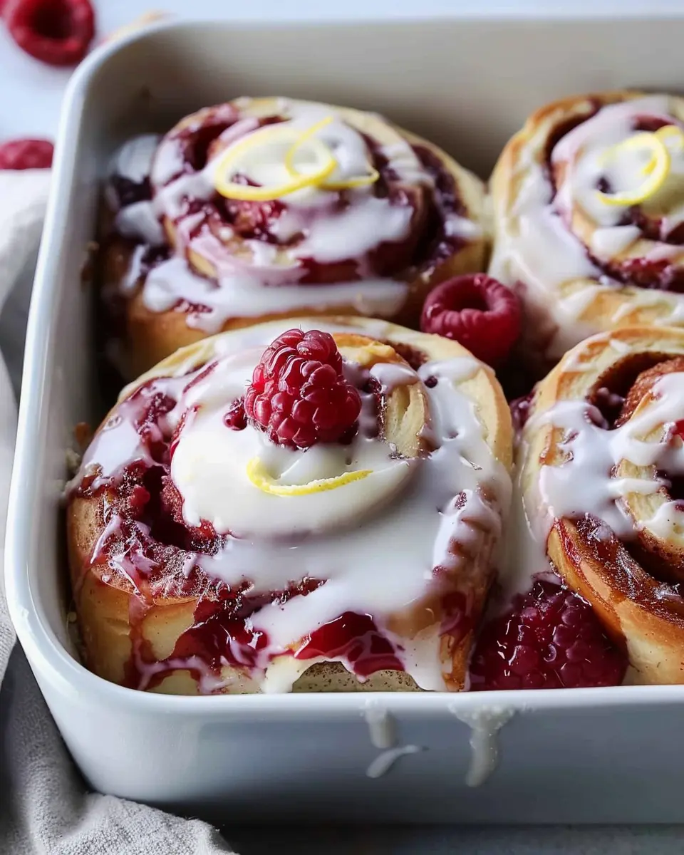 raspberry cinnamon rolls