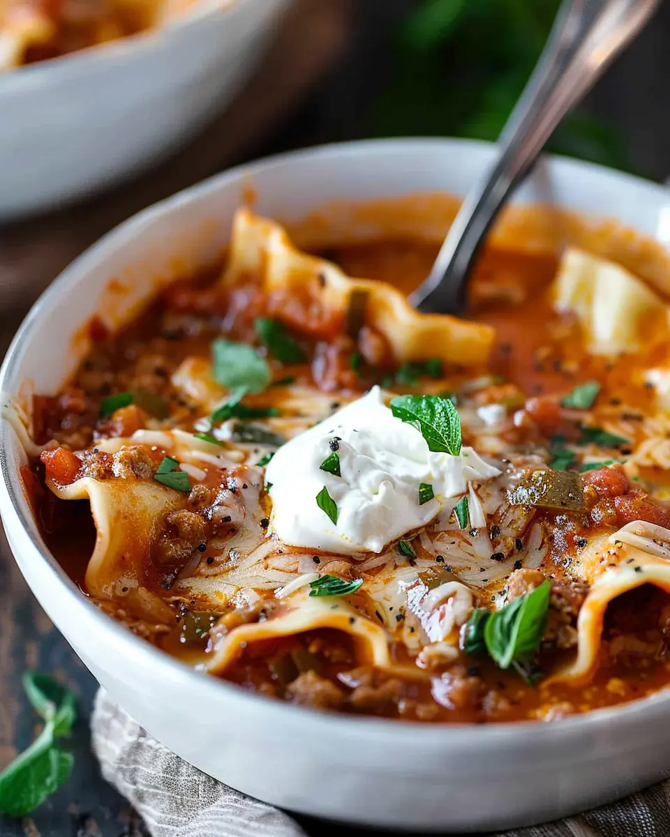 easy lasagna soup recipe