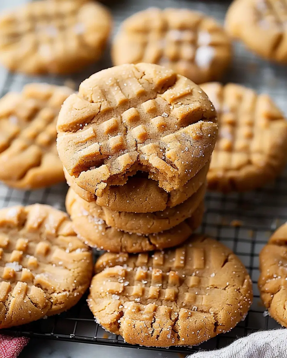 soft thick peanut butter cookies