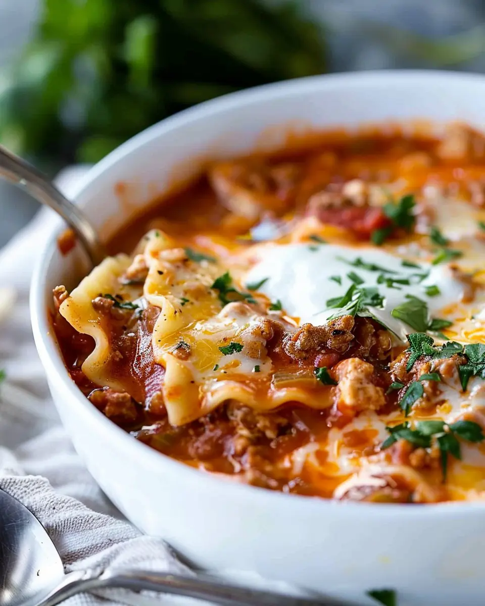 easy lasagna soup recipe